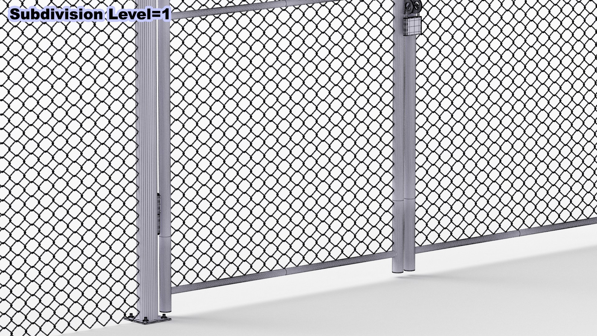 Seamless Metal Fence 03 3D Model - TurboSquid 2040033