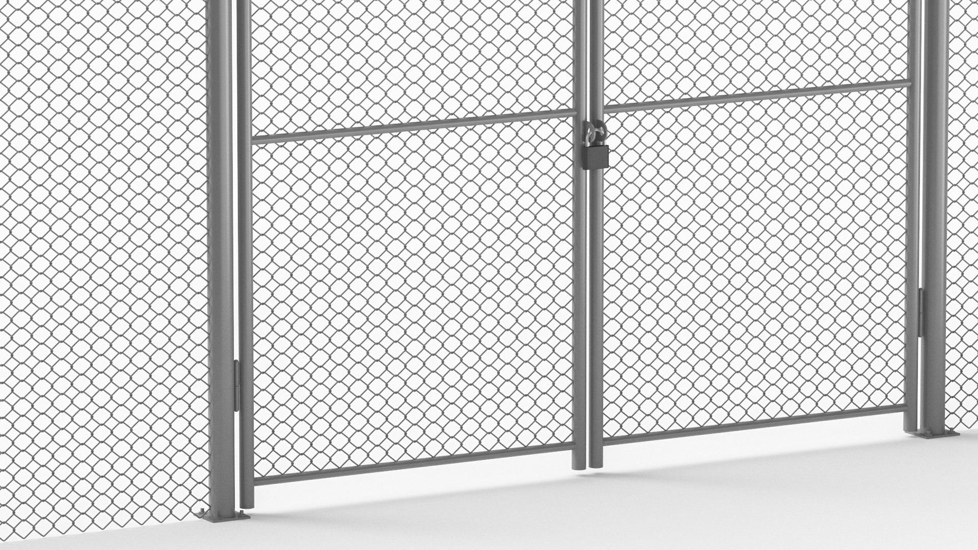 Seamless Metal Fence 03 3D Model - TurboSquid 2040033