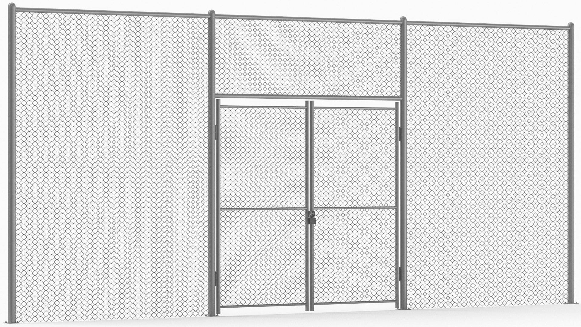 Seamless Metal Fence 03 3D Model - TurboSquid 2040033