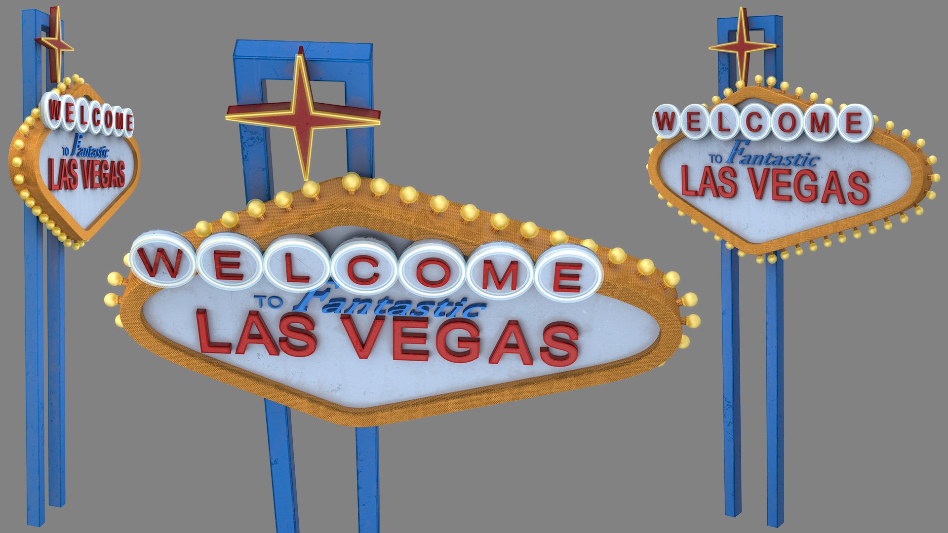 Sign Las Vegas 3D Model - TurboSquid 1753871