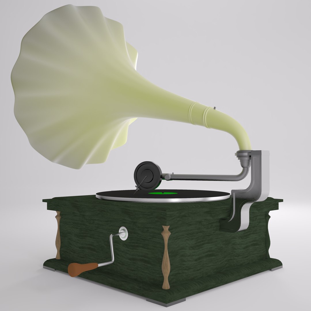 3D Model Old Gramophone Music - TurboSquid 1498595