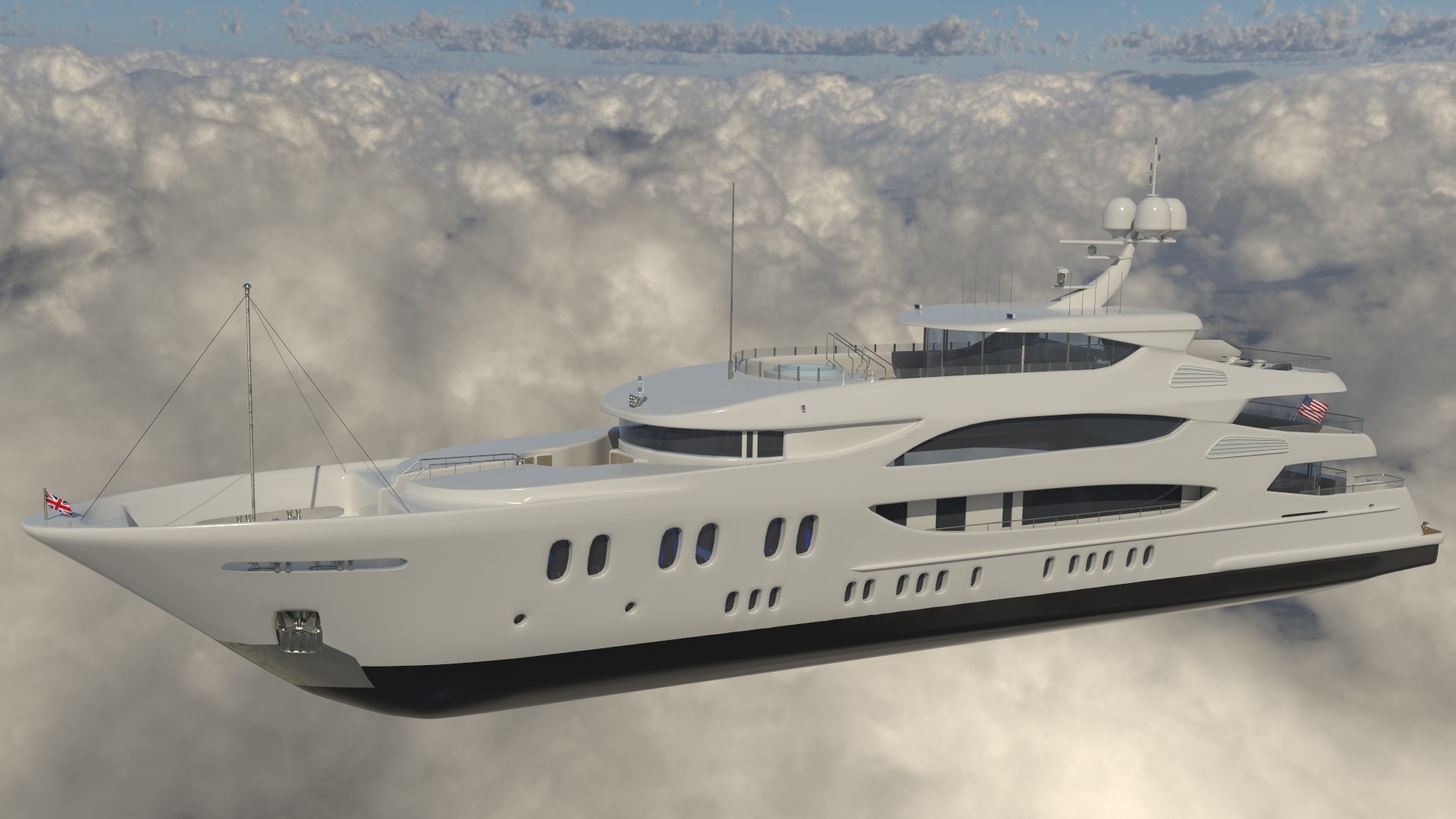 Trinity yacht redshift lady 3D - TurboSquid 1481580