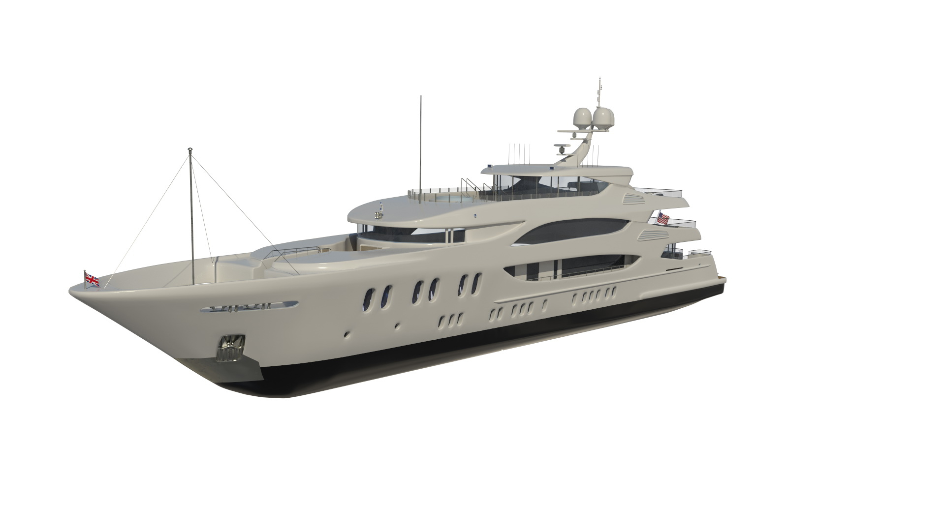 Trinity yacht redshift lady 3D - TurboSquid 1481580