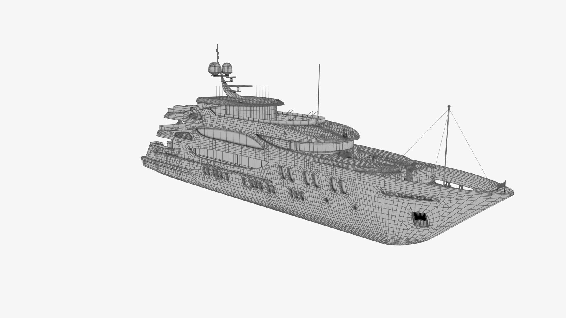 Trinity yacht redshift lady 3D - TurboSquid 1481580