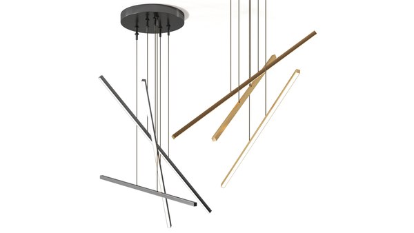 modelo 3d Tech Lighting Essence 3 Light LED Chandelier - TurboSquid 1905121