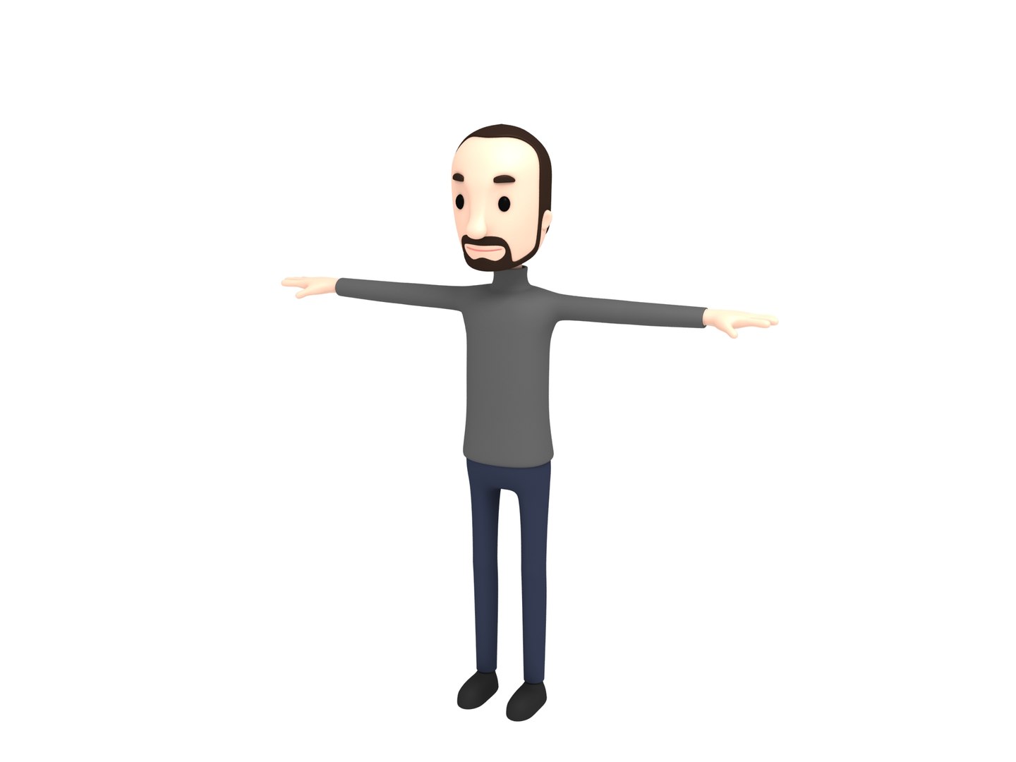 3D Cartoon Man Character Pack2 - TurboSquid 1380902