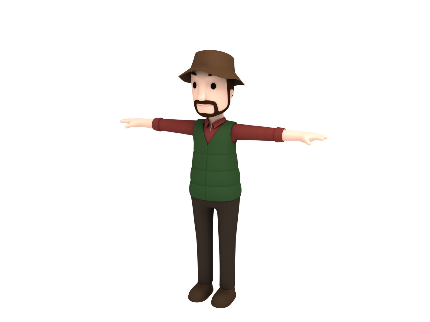 3D Cartoon Man Character Pack2 - TurboSquid 1380902