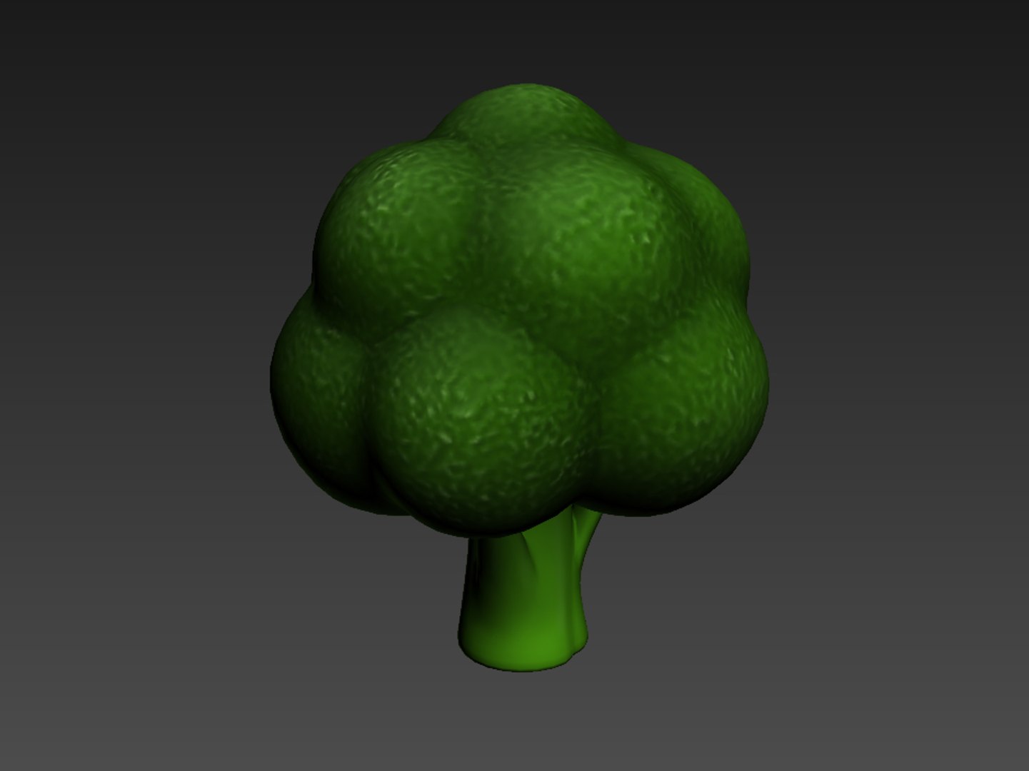 3D Broccoli Cartoon Model - TurboSquid 1425149