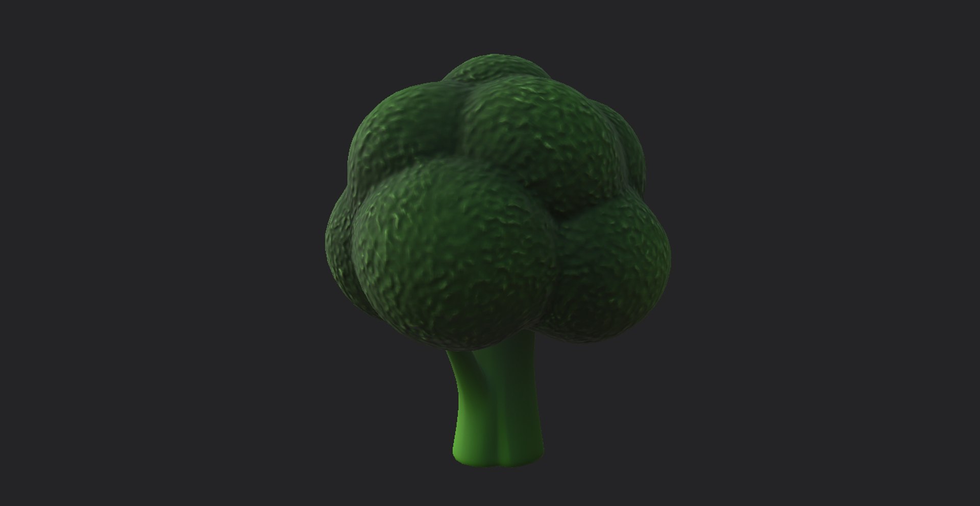 3D Broccoli Cartoon Model - TurboSquid 1425149