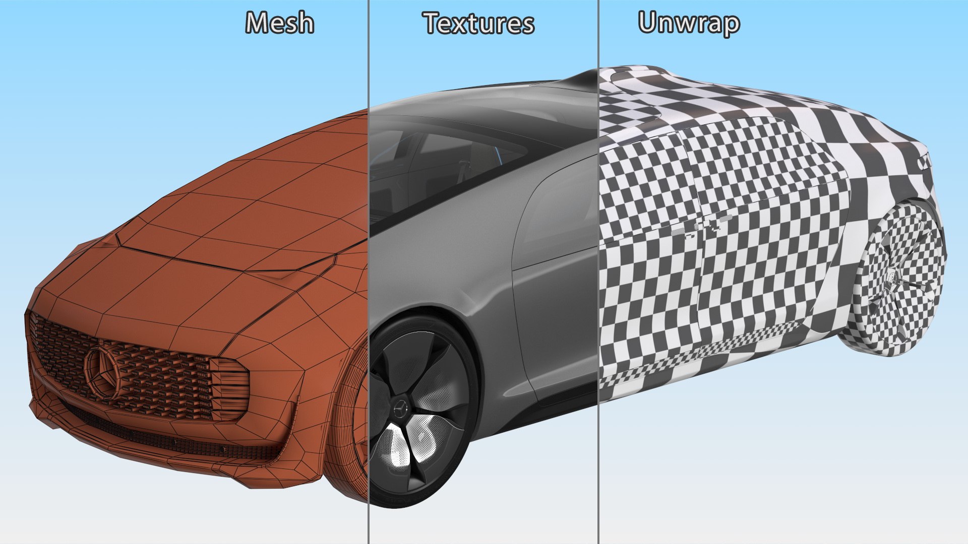 3D Mercedes Benz F015 Self Driving Car Concept Rigged For Maya Model - TurboSquid 2059279