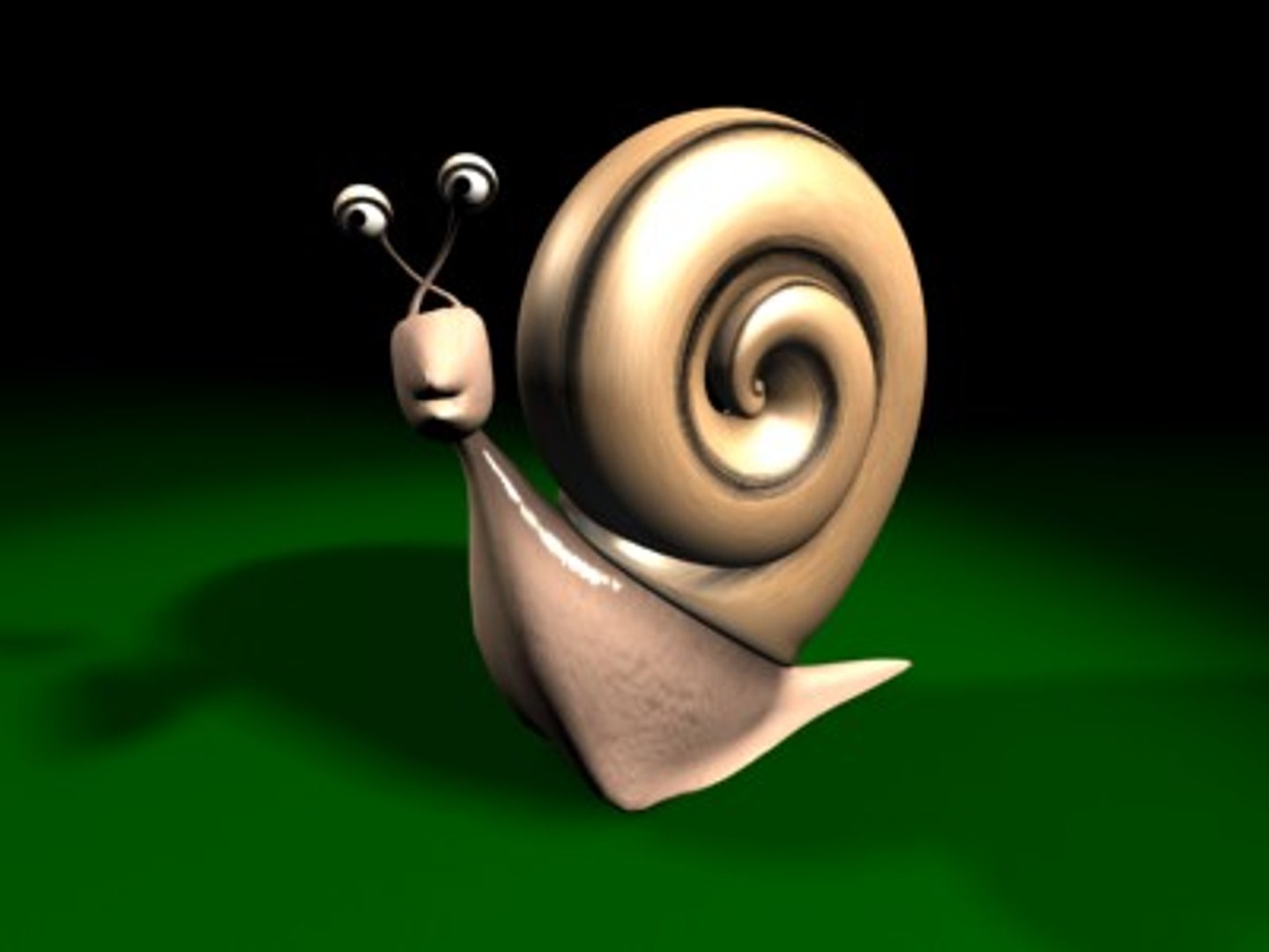 3d Snail Character Model
