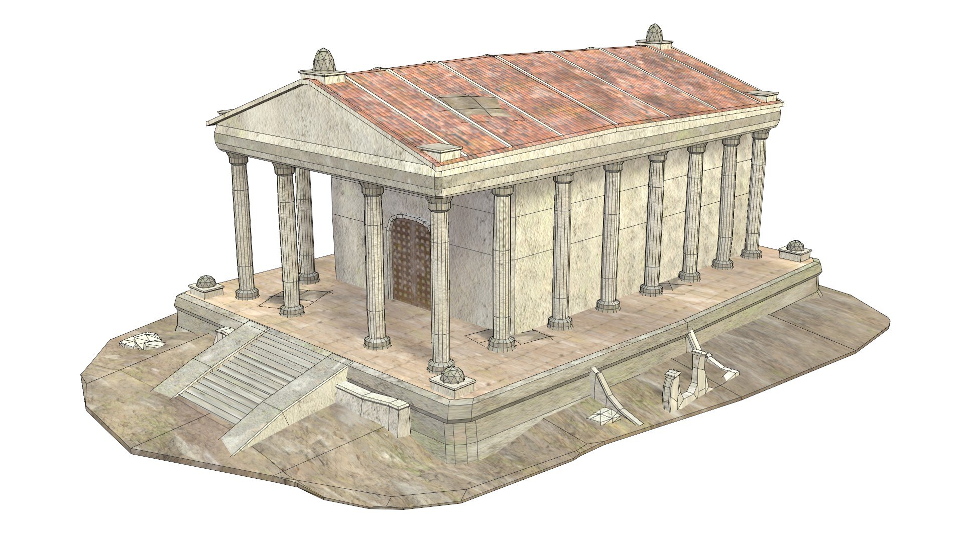 3D - Roman Buildings Model - TurboSquid 1600537