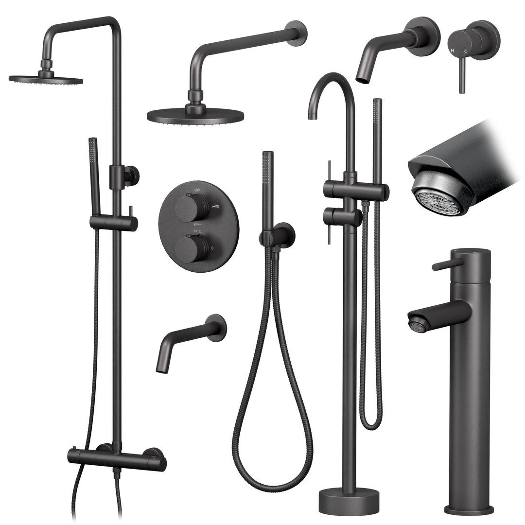 3D Model Faucets And Shower Sets Lusso Set - TurboSquid 1814490