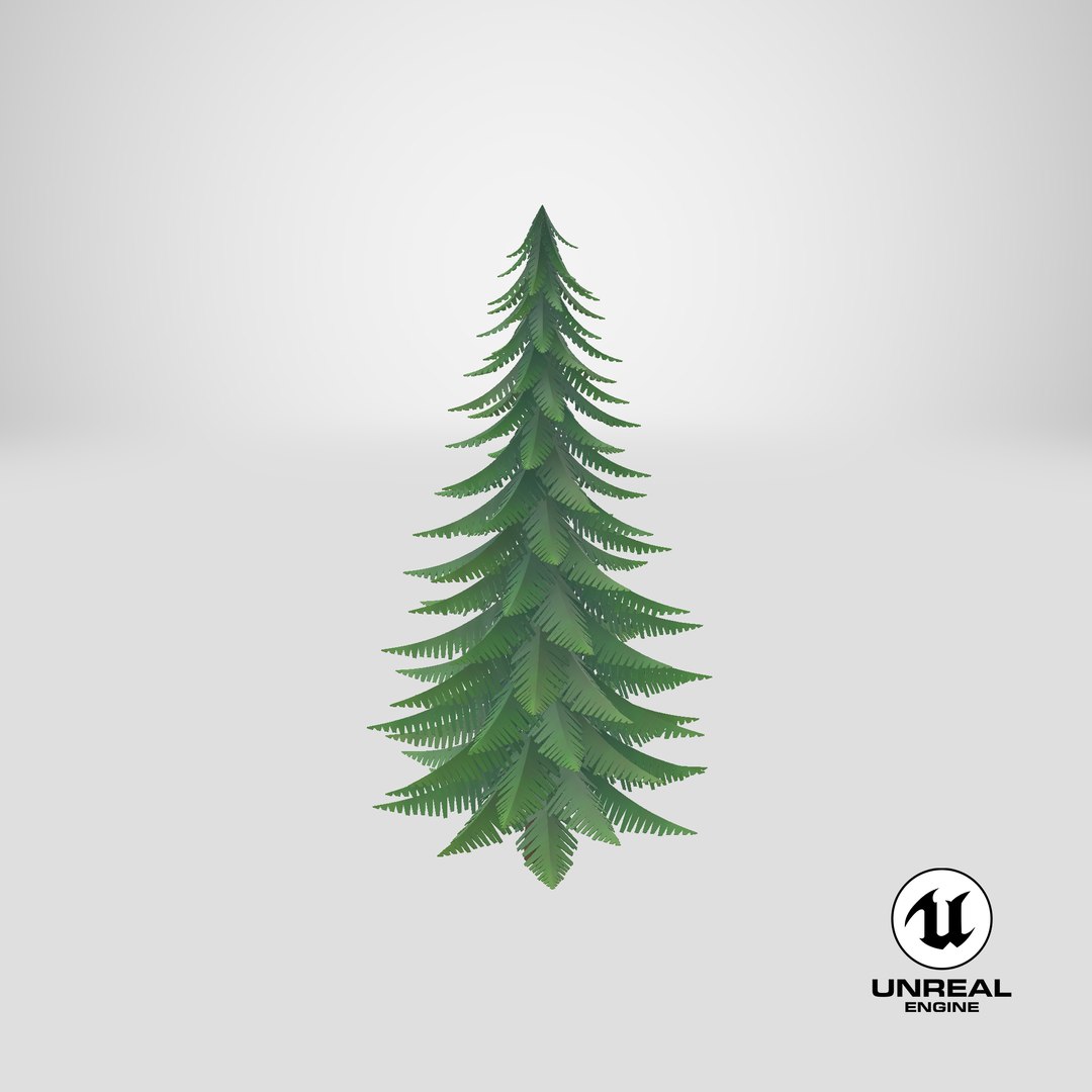 Cartoon Fir Tree 01 3D - TurboSquid 1941453