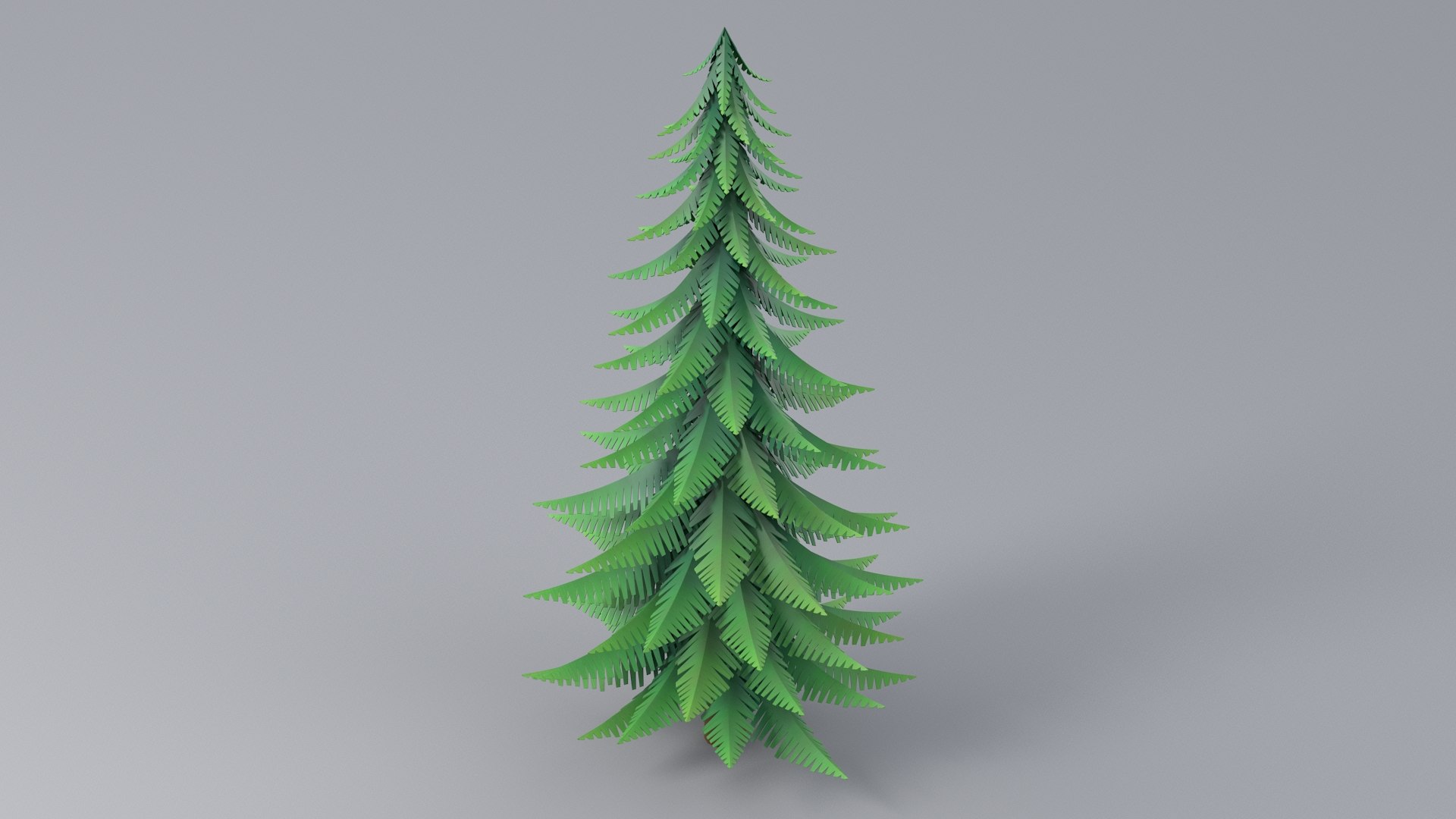Cartoon Fir Tree 01 3D - TurboSquid 1941453