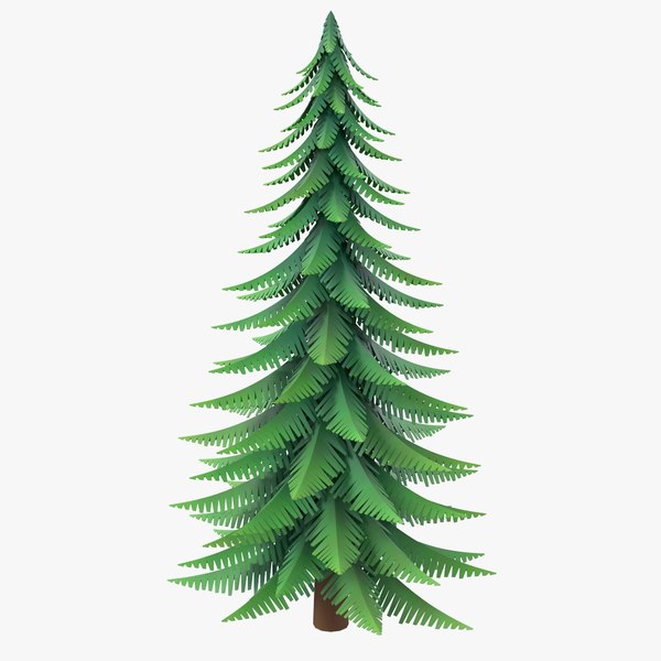 Cartoon Fir Tree 01 3D - TurboSquid 1941453
