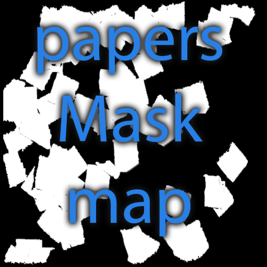 Scattered Papers 3d Model