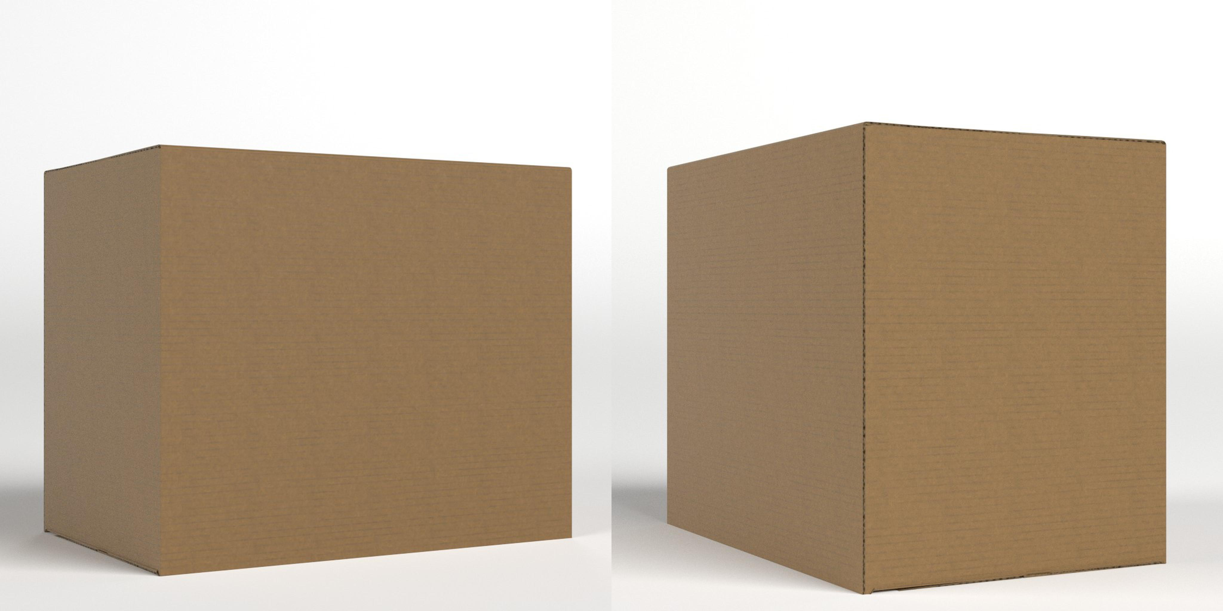 Closed cardboard box 3D model - TurboSquid 1503453