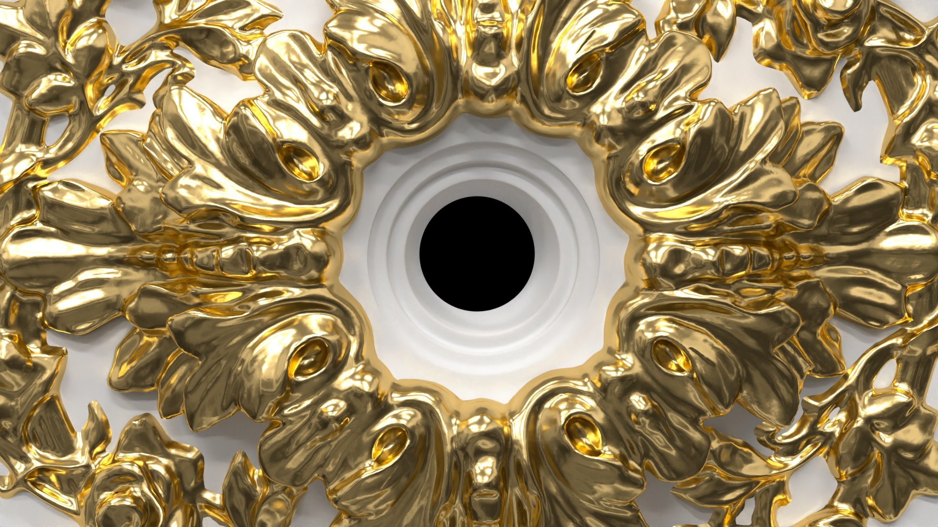 3D 3D Ceiling Sockets Gypsum Plaster DR2 - TurboSquid 2010539