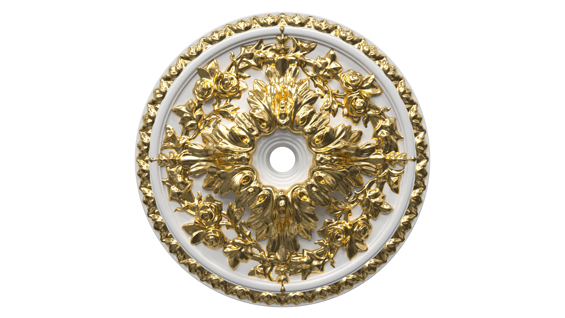 3D 3D Ceiling Sockets Gypsum Plaster DR2 - TurboSquid 2010539