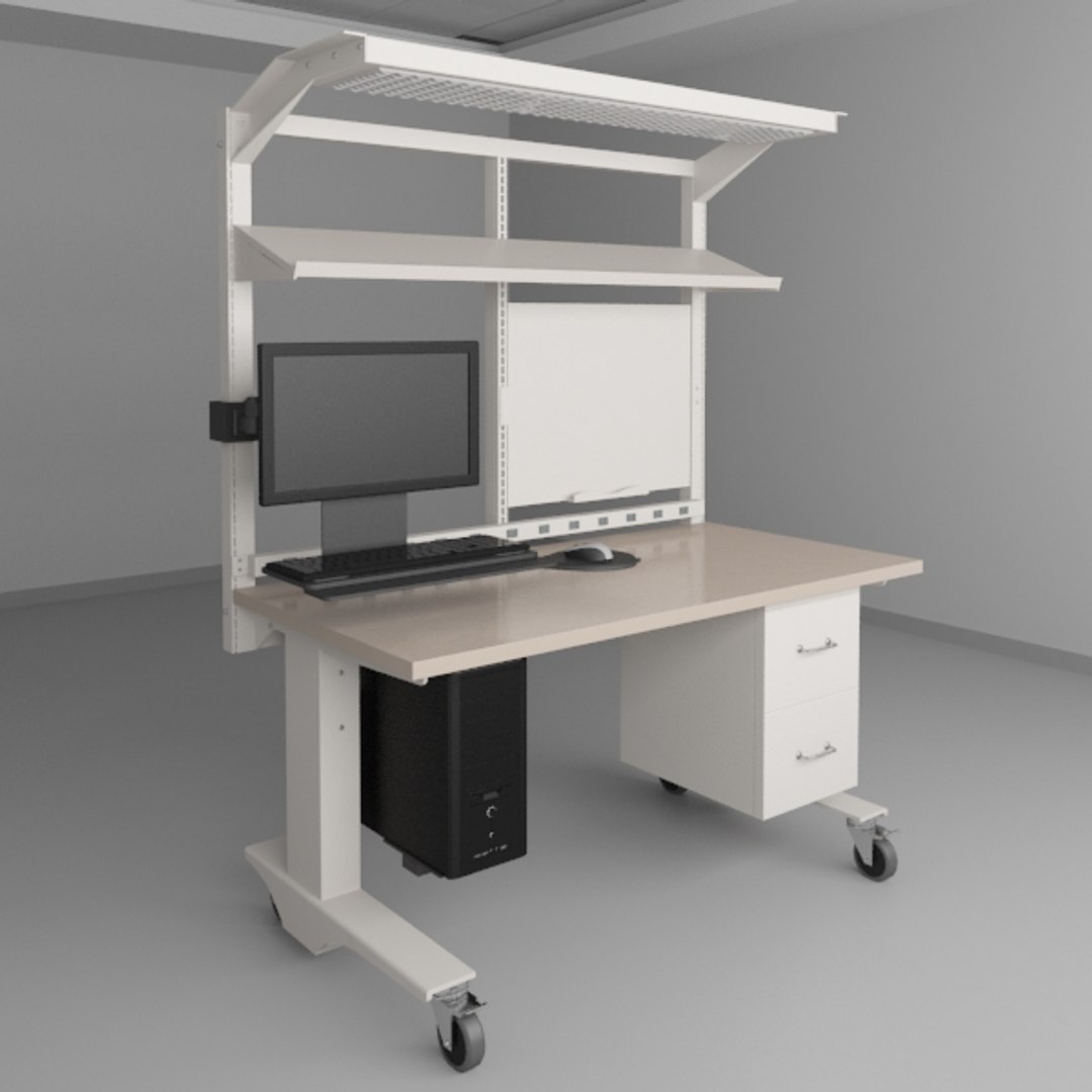height adjustable workbench 3d max