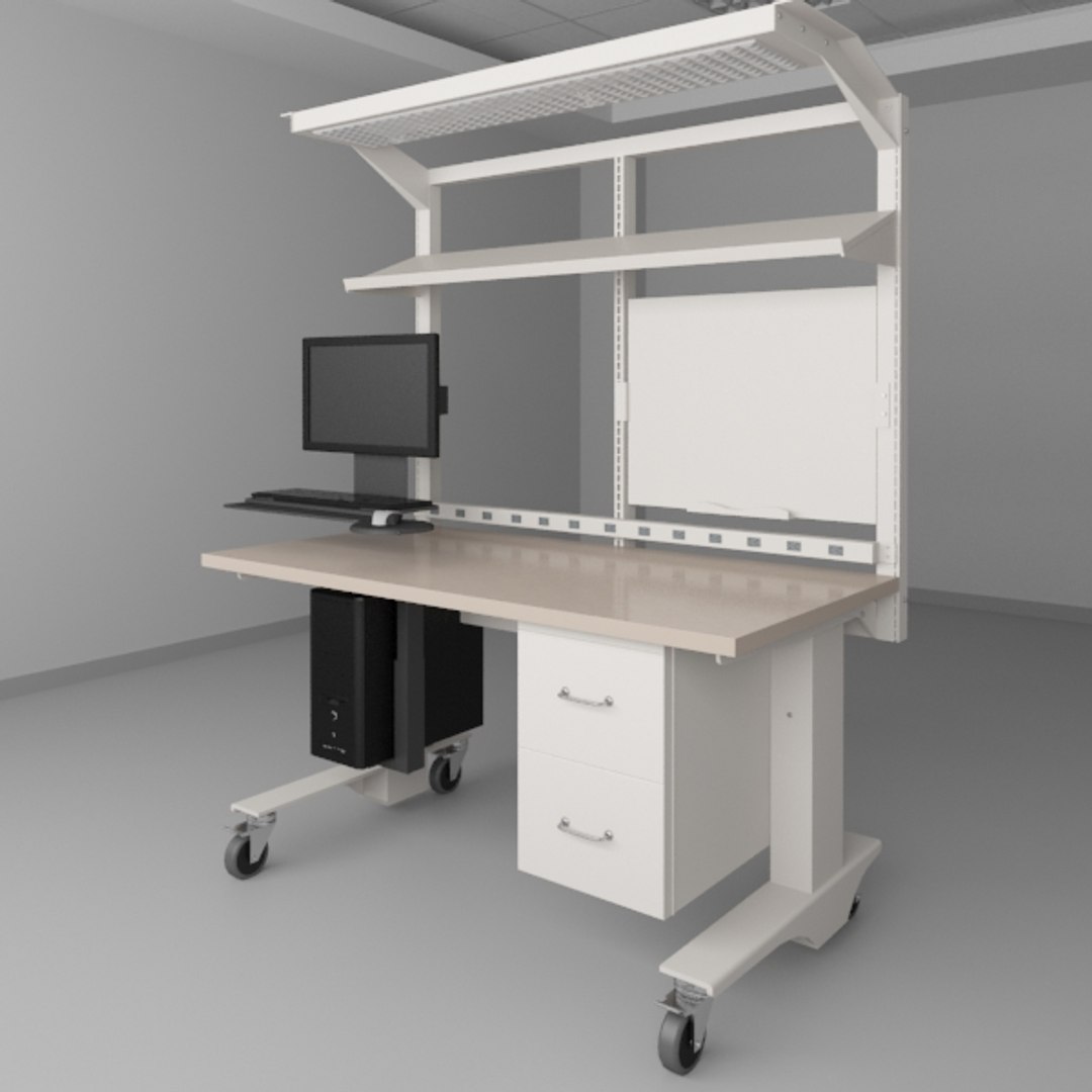 height adjustable workbench 3d max