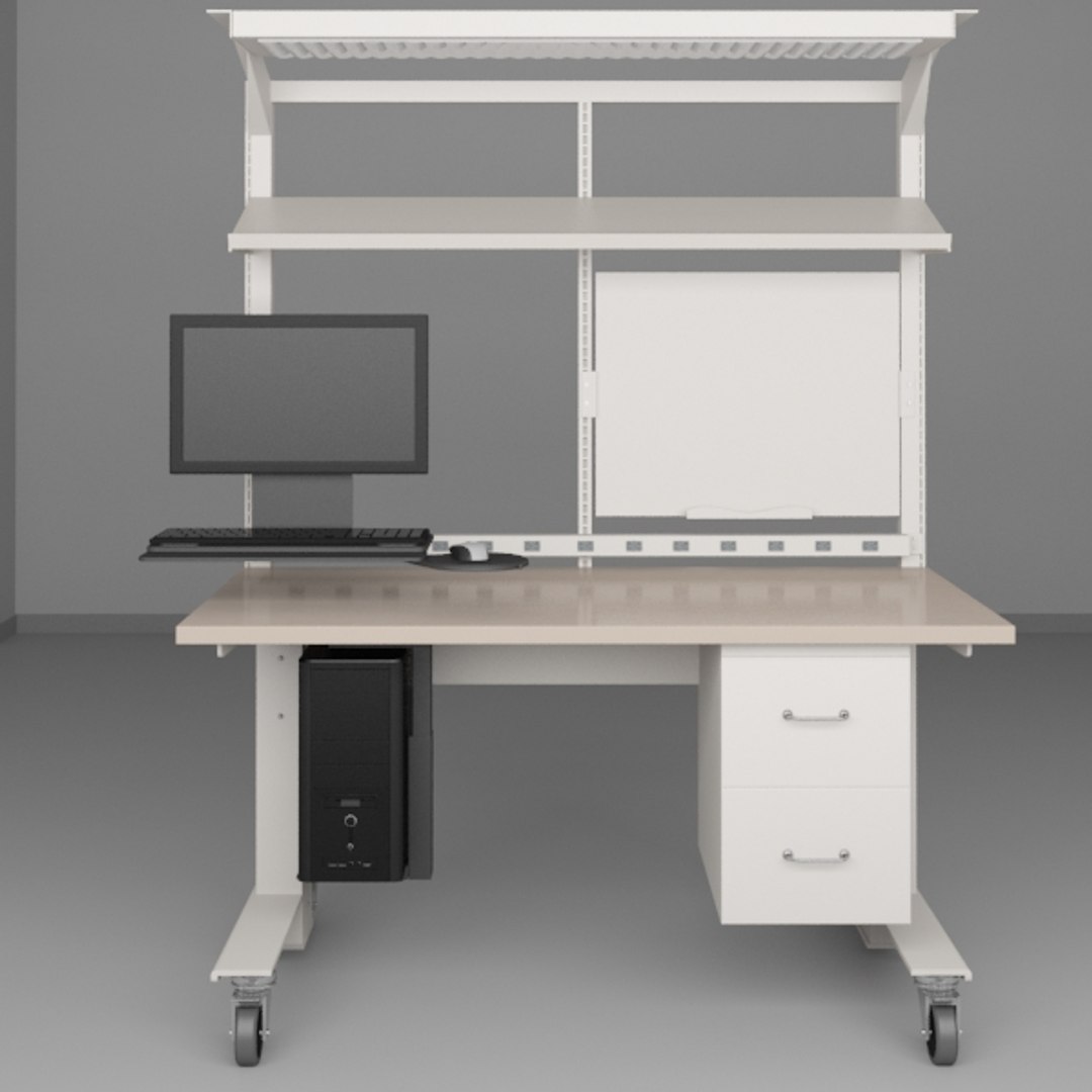 height adjustable workbench 3d max