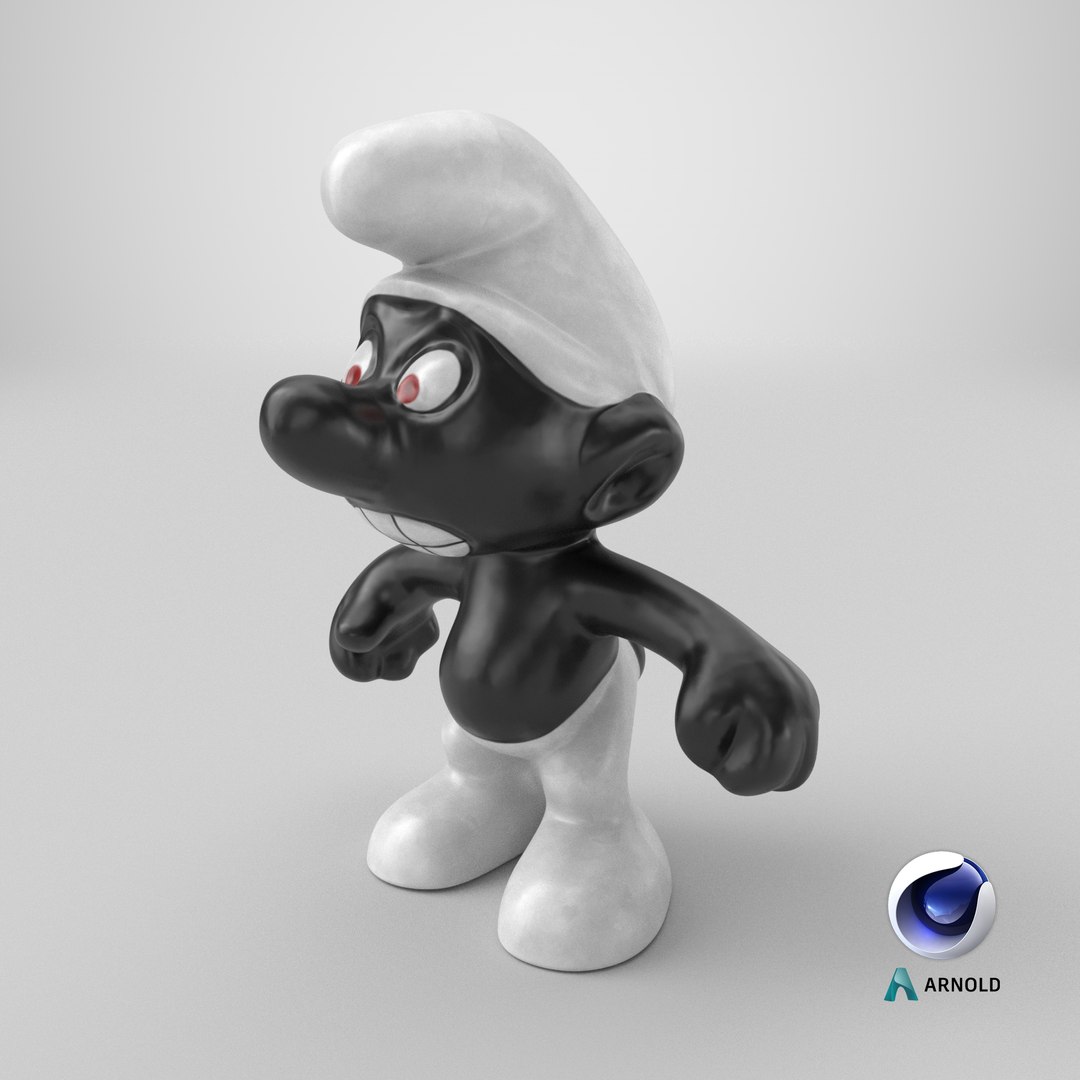 3D Smurf Angry Model - TurboSquid 2171811
