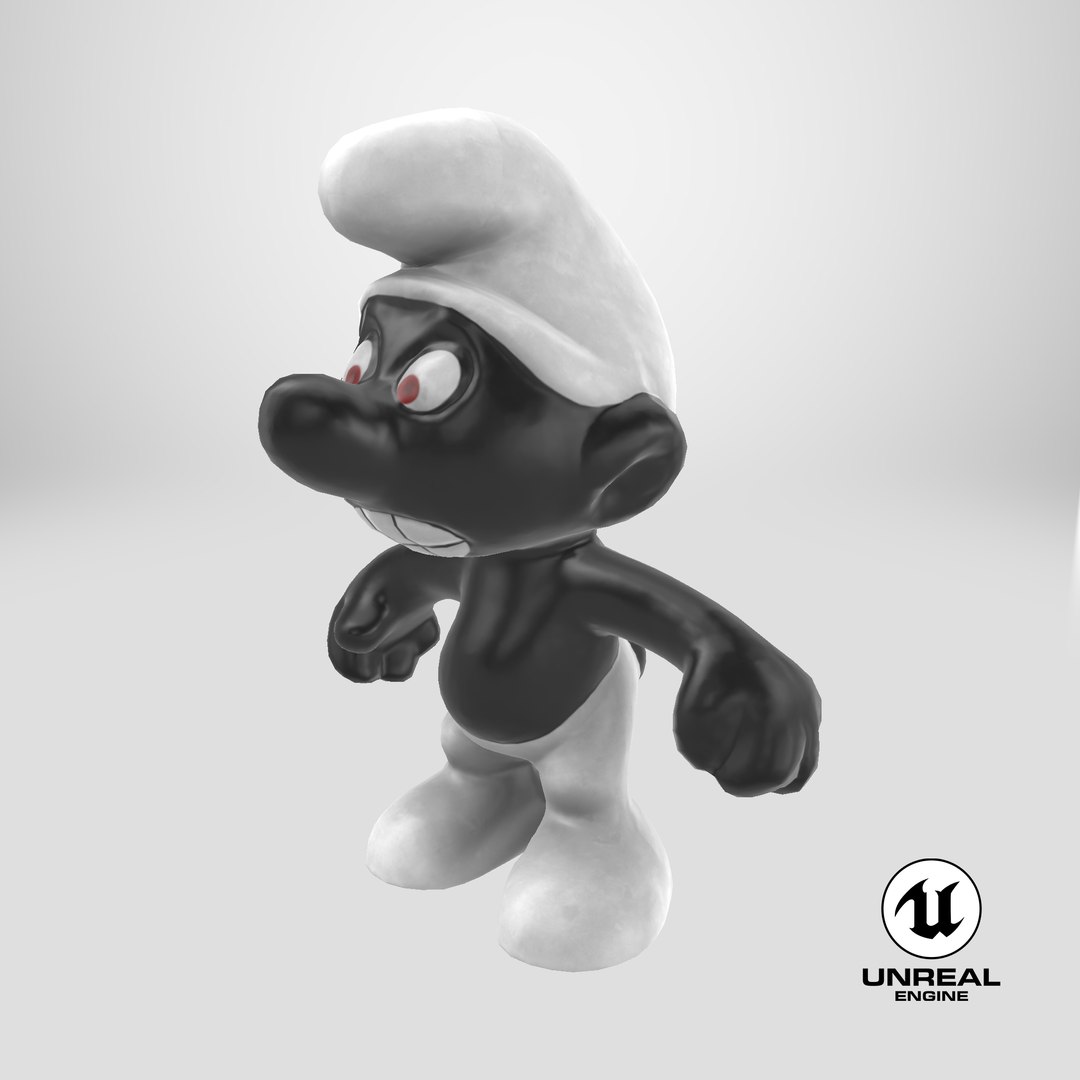 3D Smurf Angry Model - TurboSquid 2171811