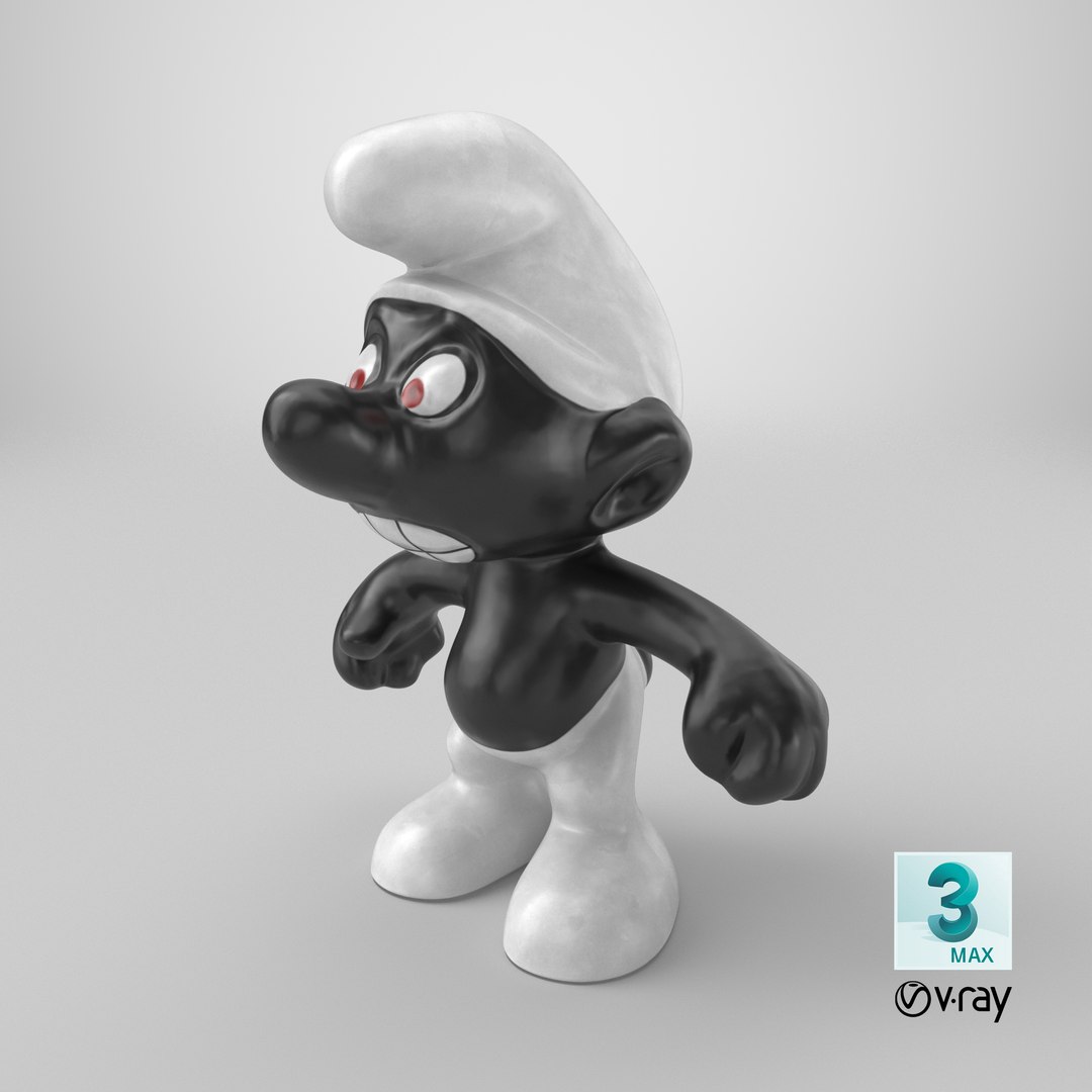 3D Smurf Angry Model - TurboSquid 2171811