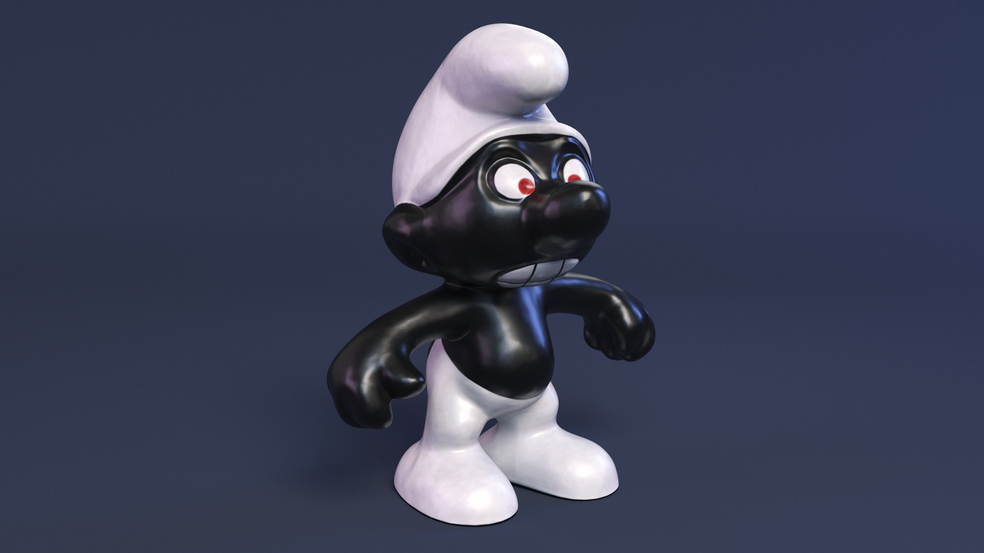 3D Smurf Angry Model - TurboSquid 2171811