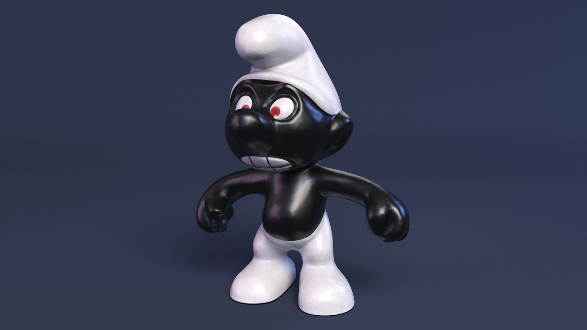 3D Smurf Angry Model - TurboSquid 2171811