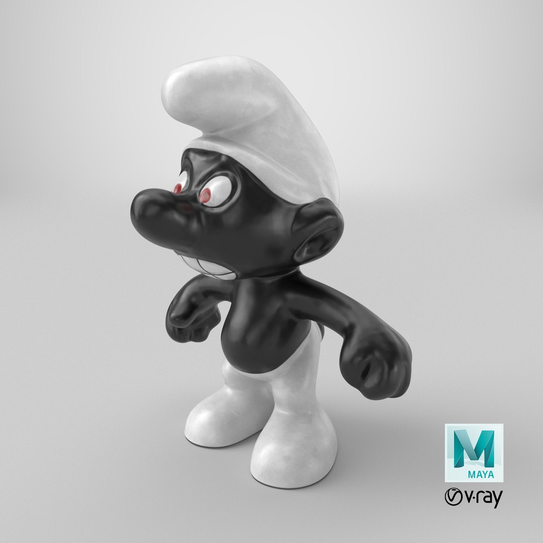 3D Smurf Angry Model - TurboSquid 2171811