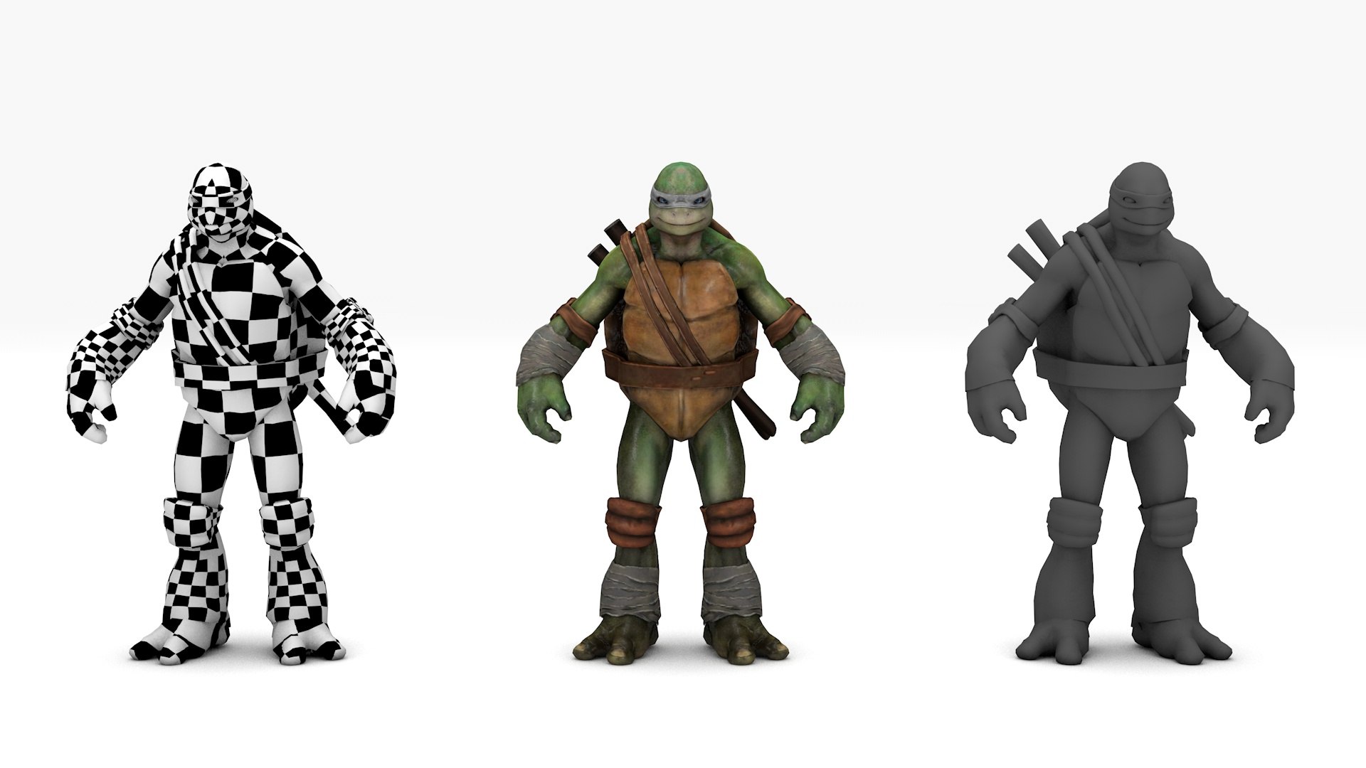 TMNT Leonardo 3D Model - TurboSquid 1881300