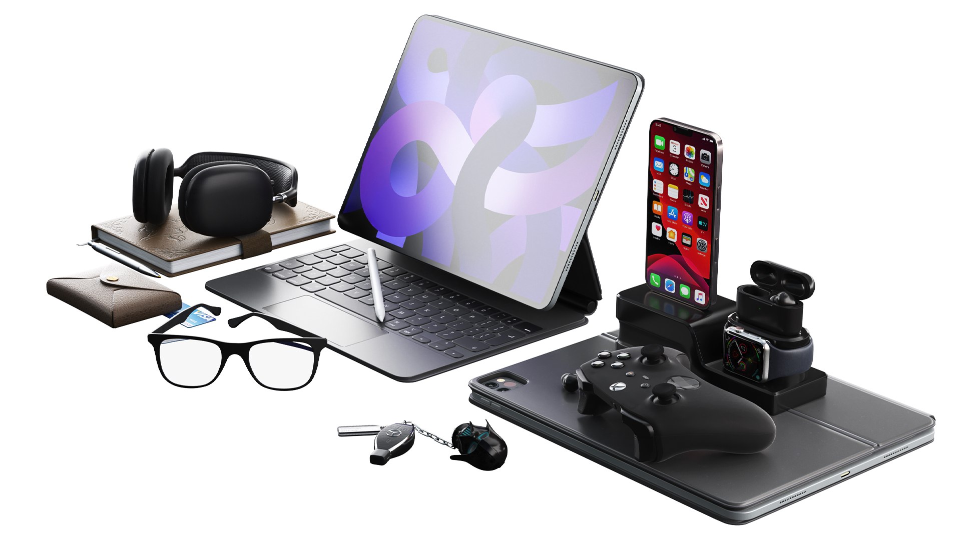 Workspace Composition Apple Set Model - TurboSquid 1919173