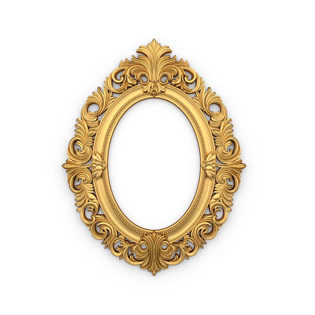 Classic Mirror Frame 01 Model - TurboSquid 2167181