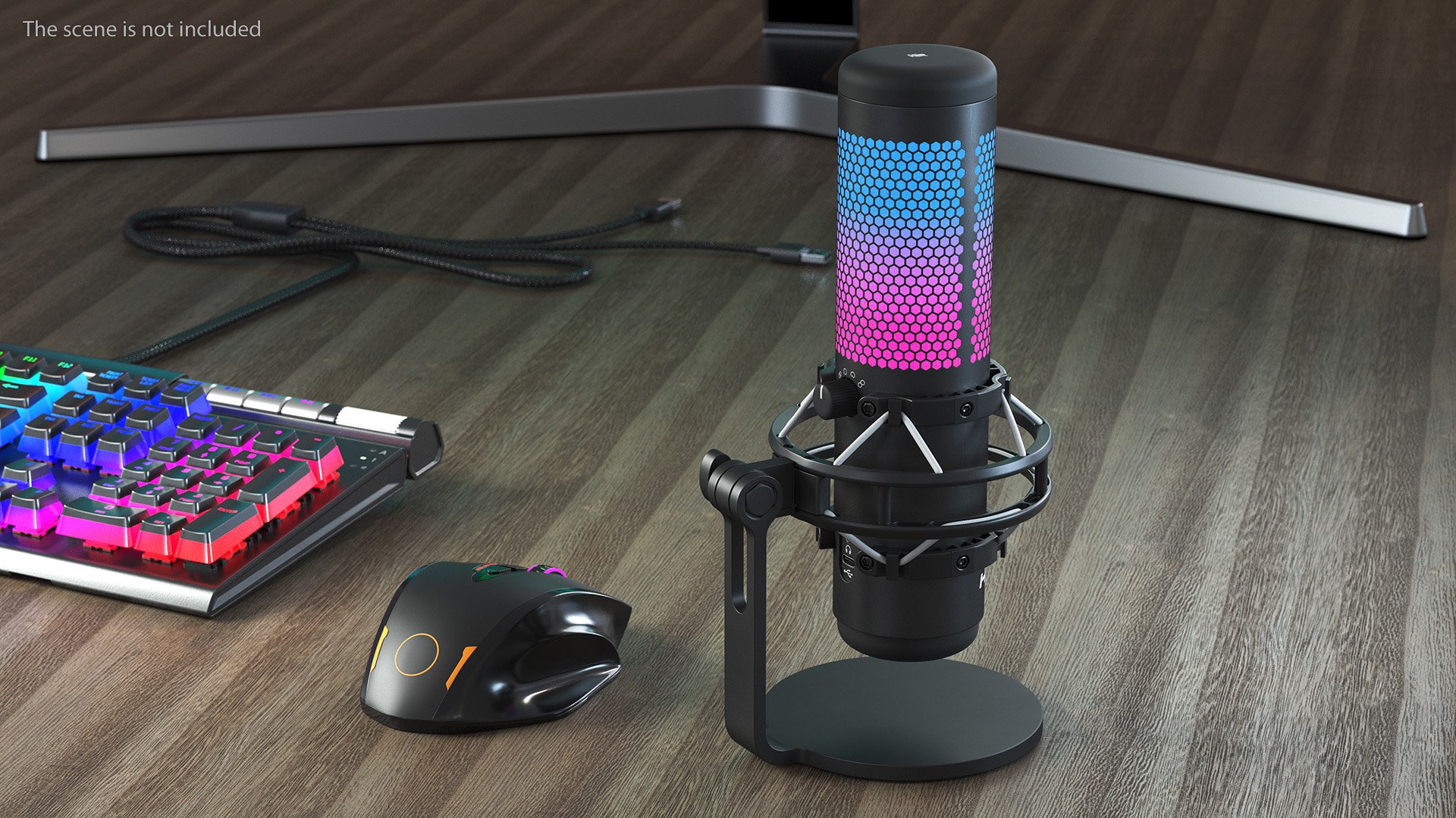 3D HyperX Gaming Microphone QuadCast S Black Model - TurboSquid 2161857