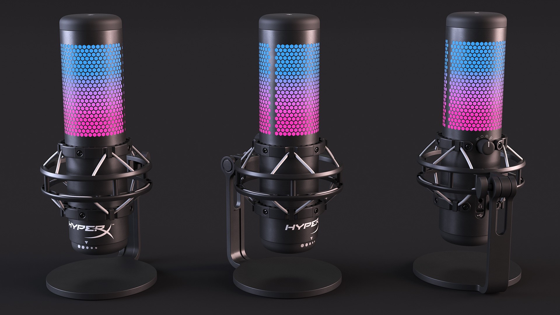 3D HyperX Gaming Microphone QuadCast S Black model - TurboSquid 2161857