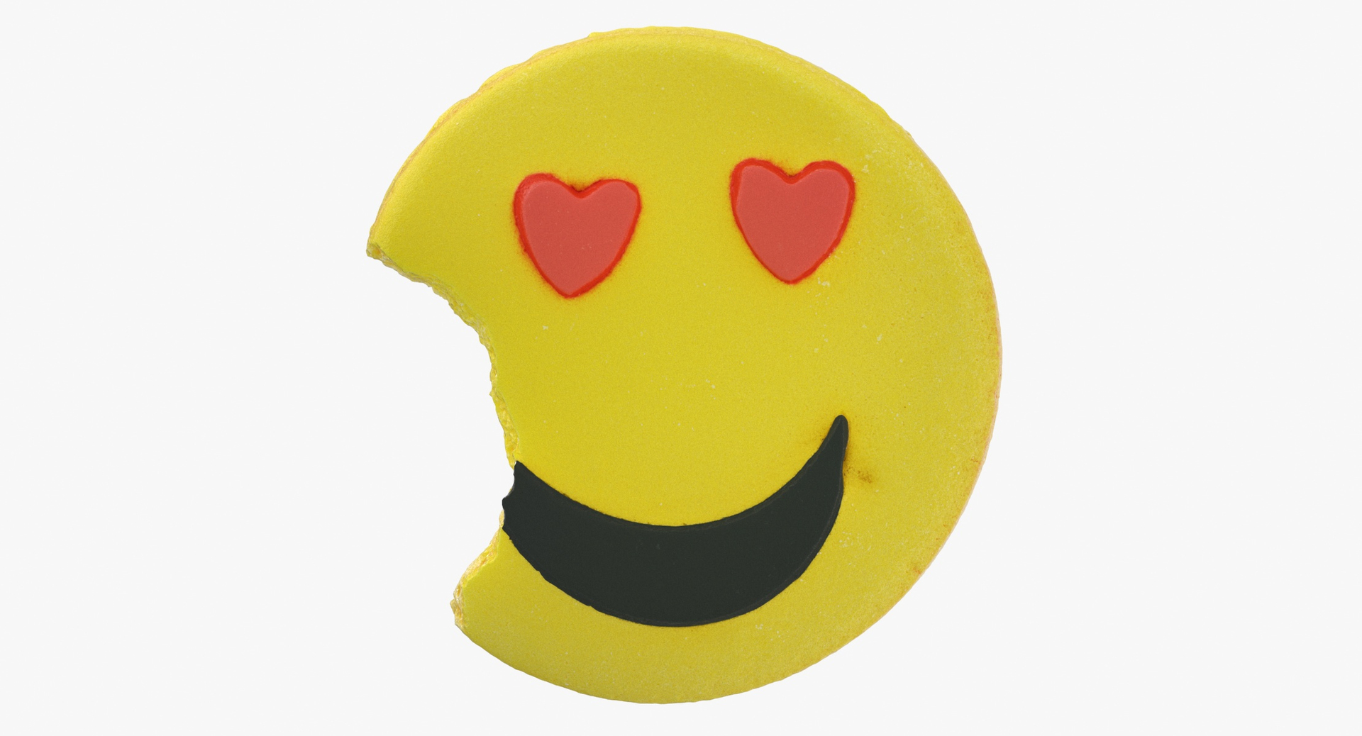 Cookie Smiling Face With Heart Eyes 01 Bitten 3D Model - TurboSquid 1848063