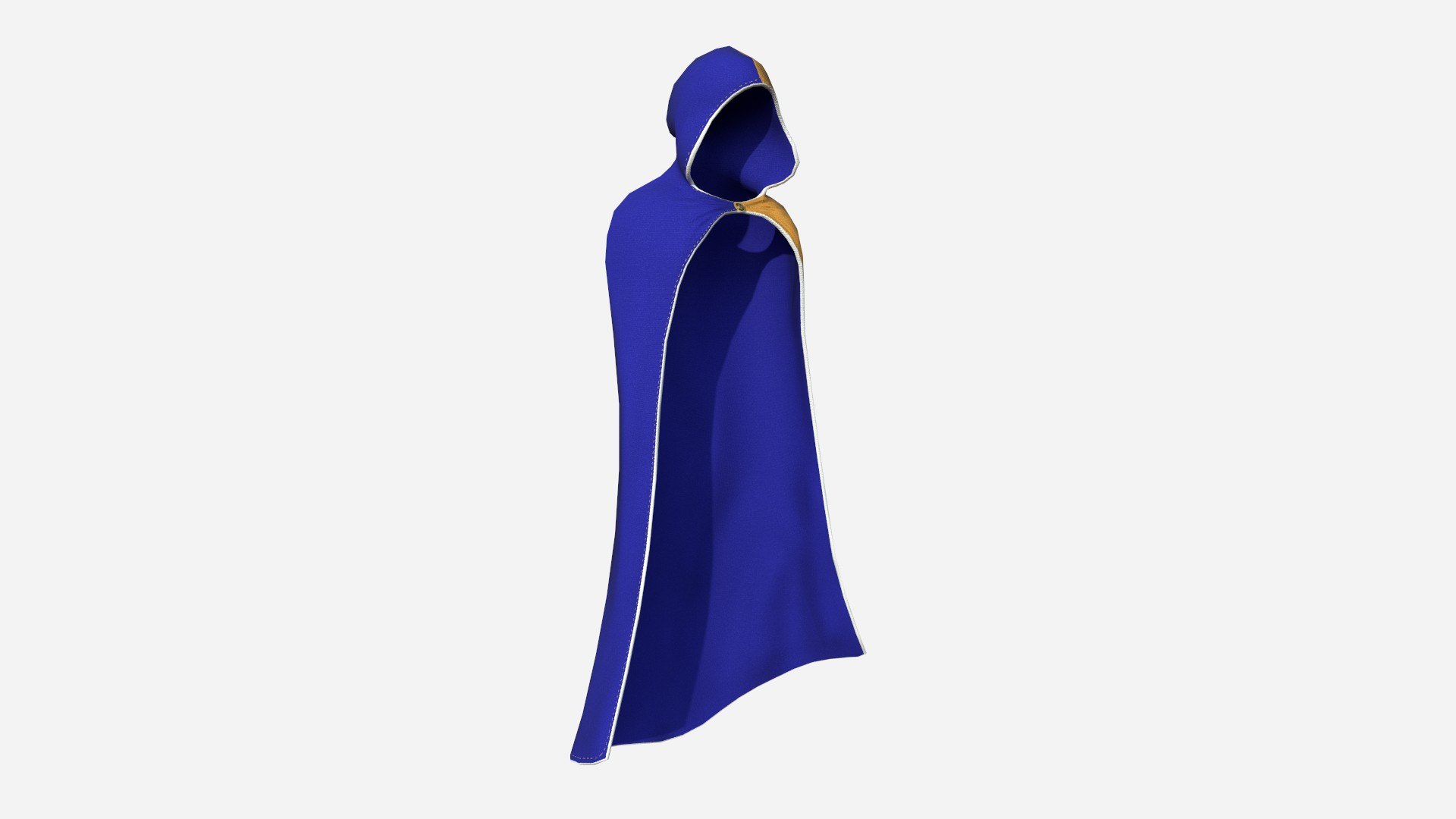 Medieval Cloak A09 Blue Orange - Fantasy Character Design 3D Model ...