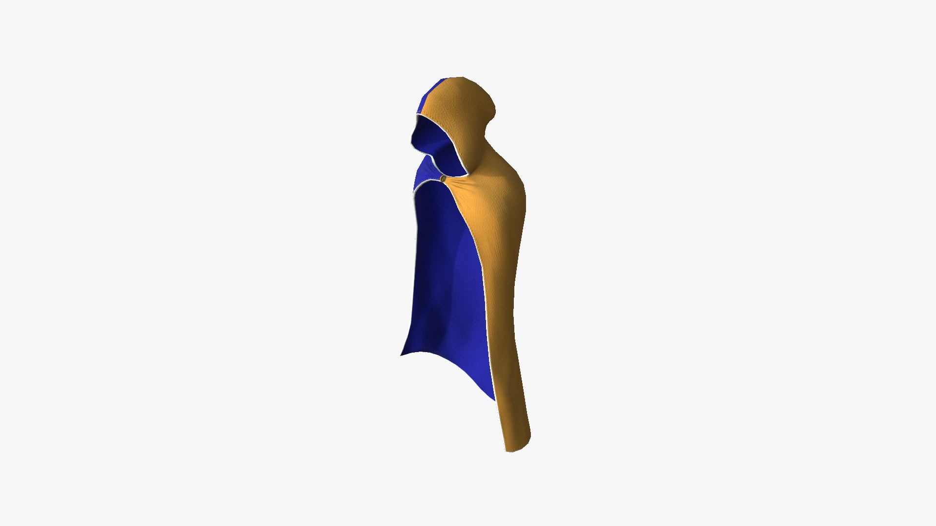 Medieval Cloak A09 Blue Orange - Fantasy Character Design 3D Model ...