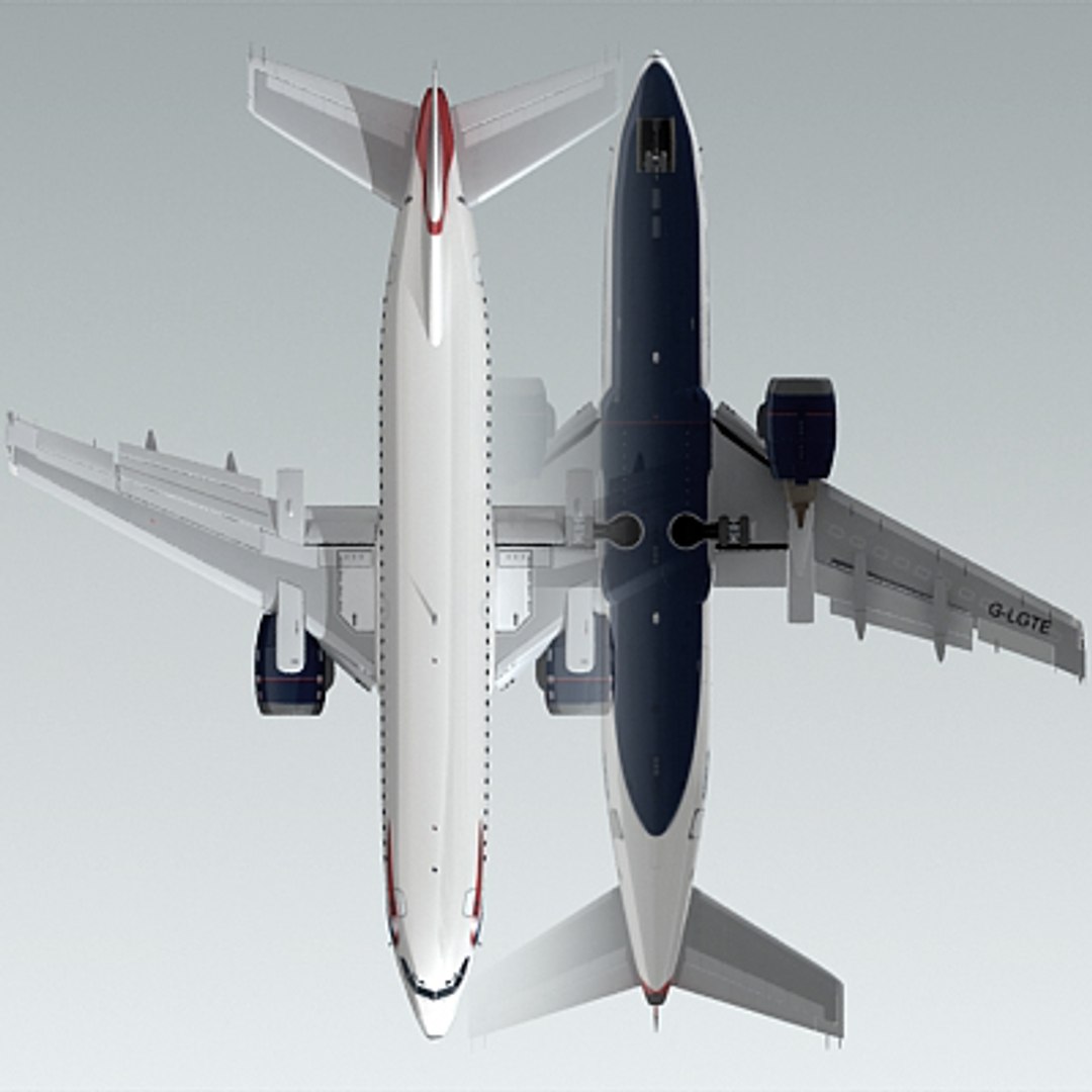 3d model 737-300 plane british airways