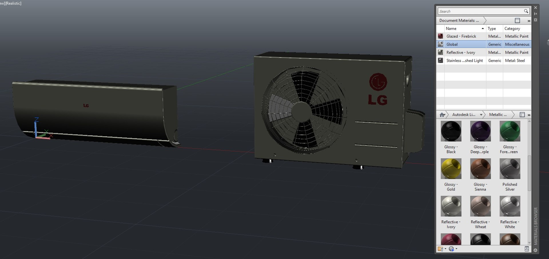 3D Model Aircon Split Type 1 - TurboSquid 2209082