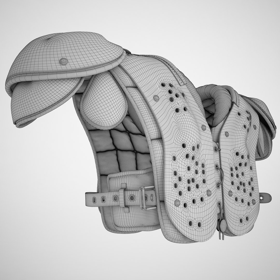 Football Shoulder Pad 3d Model