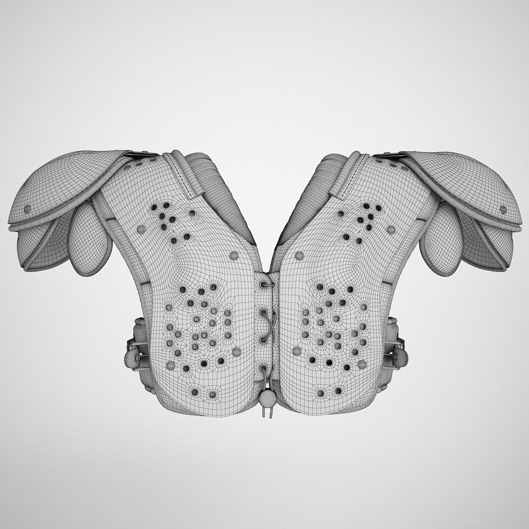 Football Shoulder Pad 3d Model