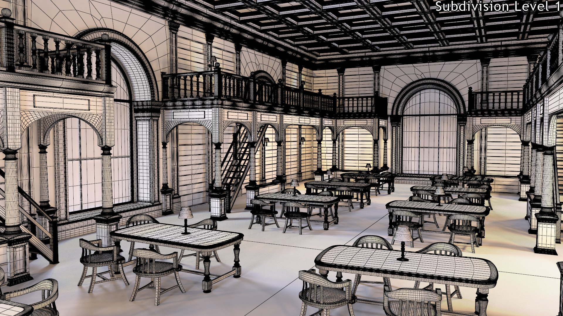 Classic Old Library 3D Model - TurboSquid 1672006