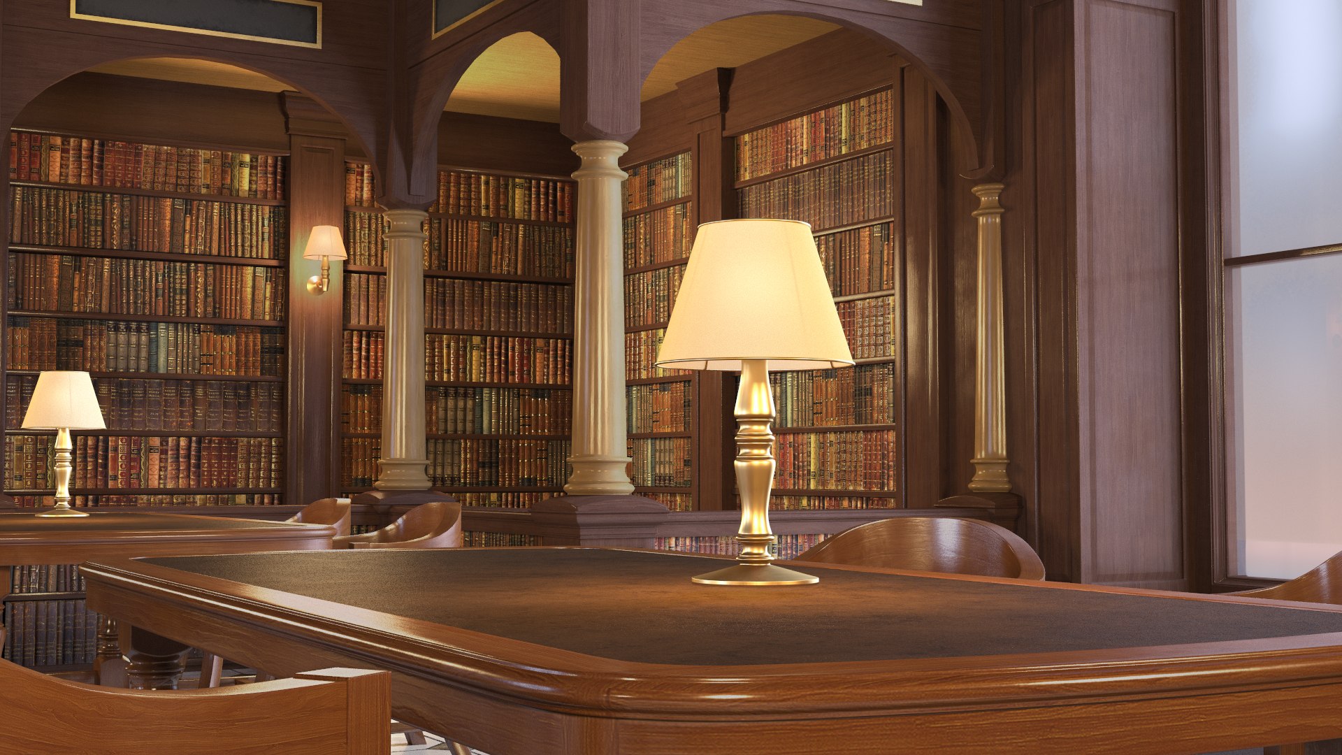 Classic Old Library 3D Model - TurboSquid 1672006