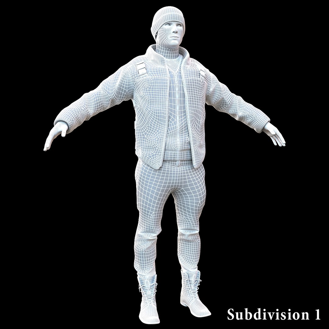 3d Model Realistic Pbr Clothing