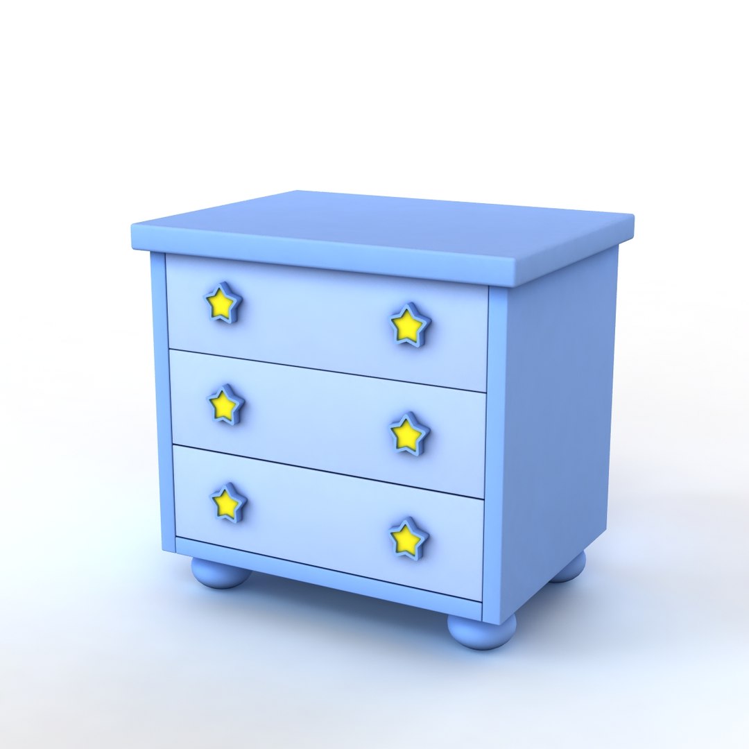 Cartoon Nightstand 3d Max