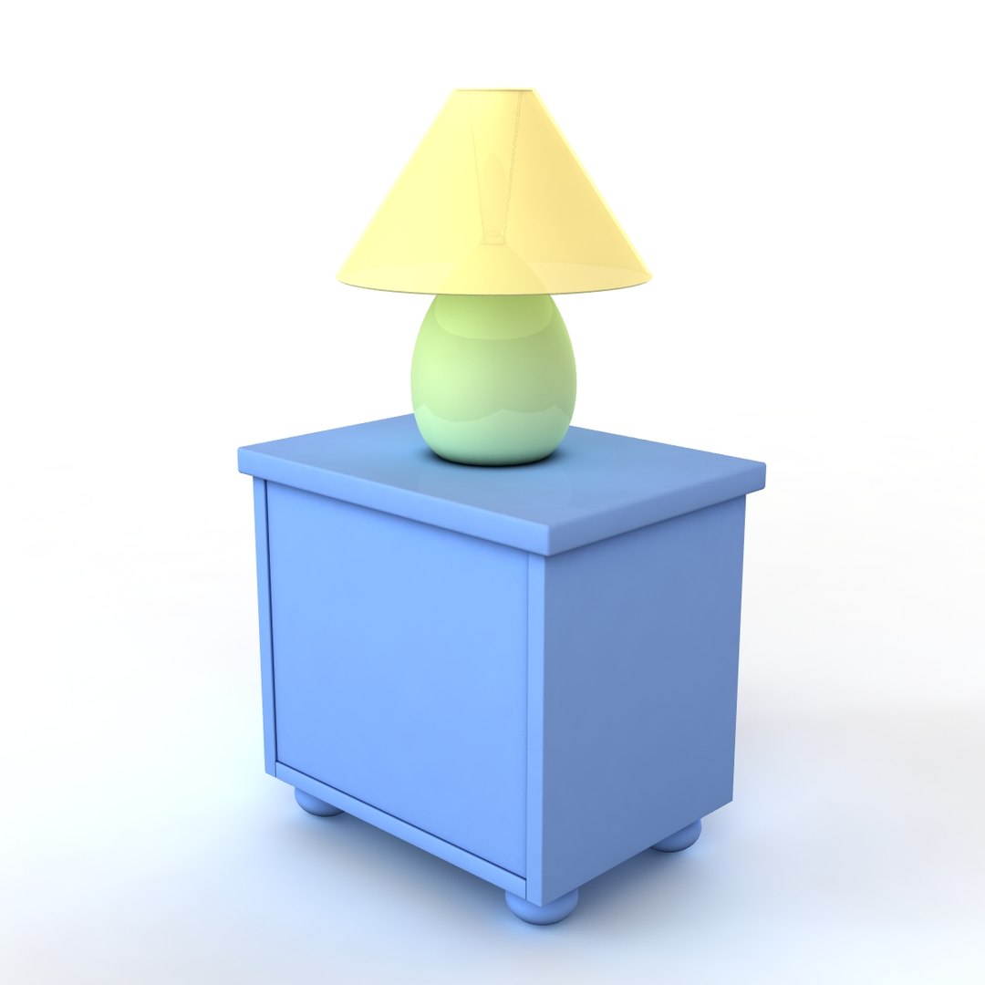 Cartoon Nightstand 3d Max